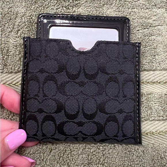 Coach | Accessories | Coach Signature Mirror And Case Black | Poshmark